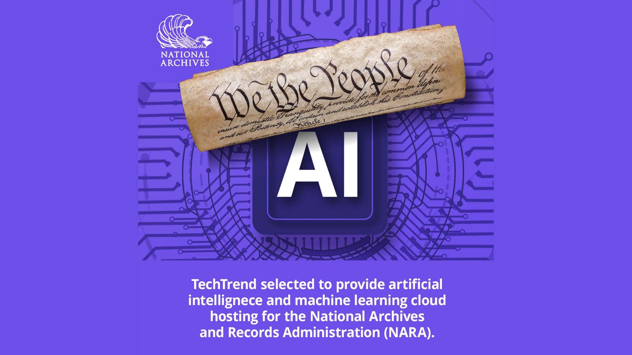 TechTrend Selected by National Archives for AI/ML Cloud Infrastructure ...